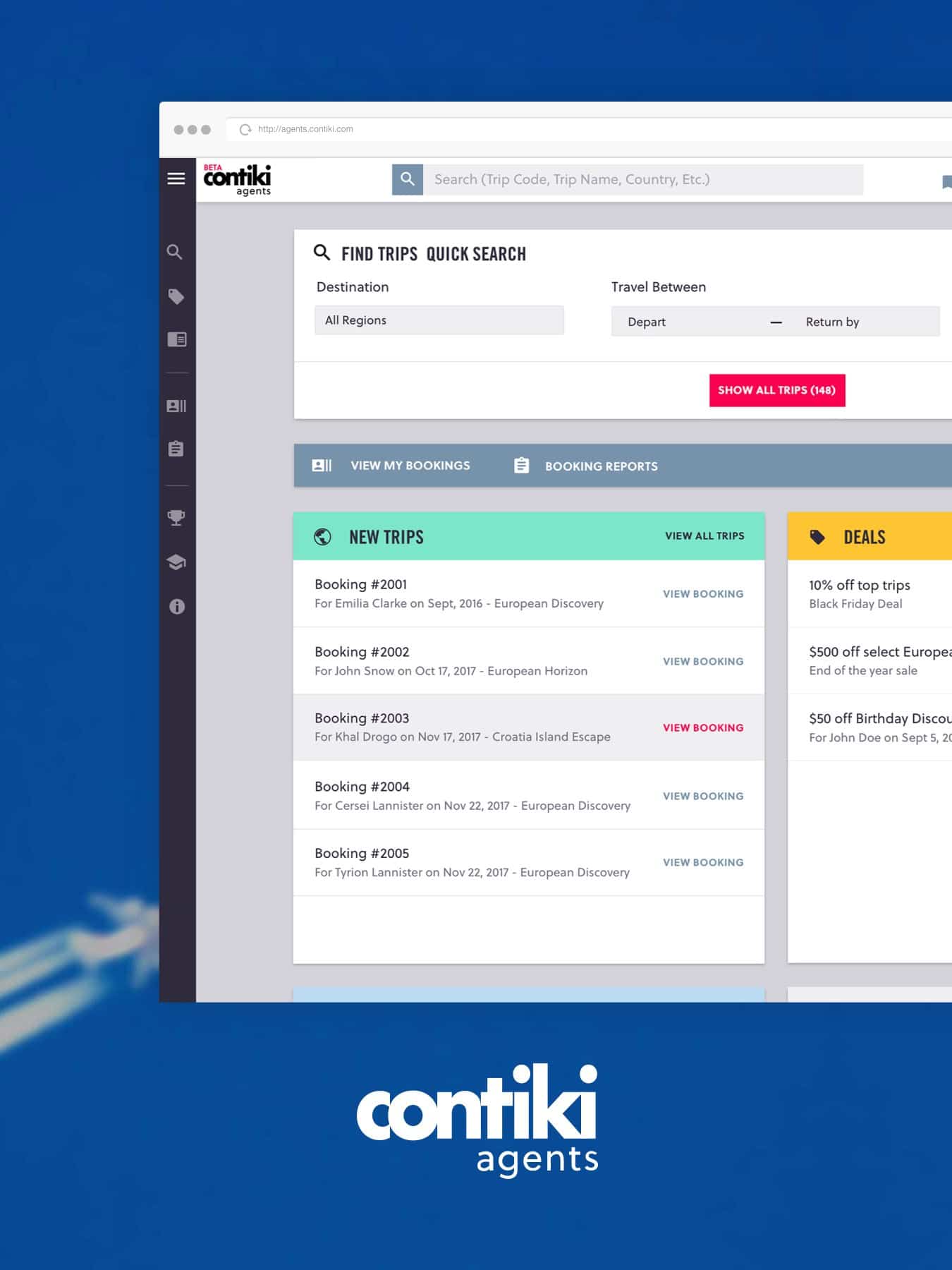 Contiki Agents - d.DOBS Creative, UX Designer in London & Europe for ...