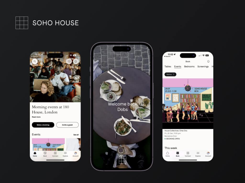Soho House App - d.DOBS Creative, UX Designer in London & Europe for ...